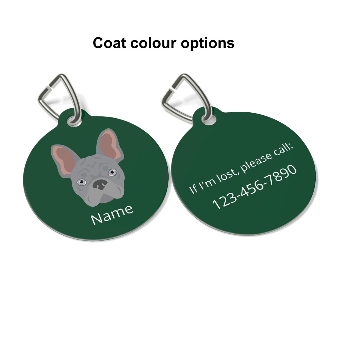 French Bulldog ID Tag Personalized - Etsy
