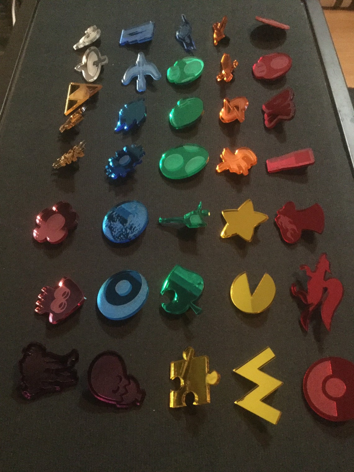 Super Smash Bros Ultimate Melee Fighter Icon Engraved Mirror - Etsy