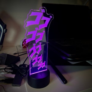 Menacing Japanese Anime Manga Color-changing LED Lamp With Remote - Etsy