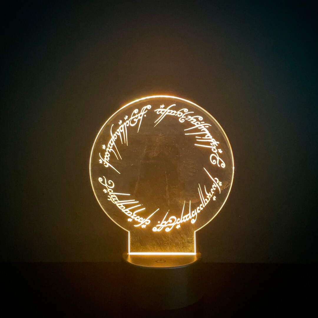 Lord of the Rings the One Ring Evil Sauron Hobbit Color-changing LED ...