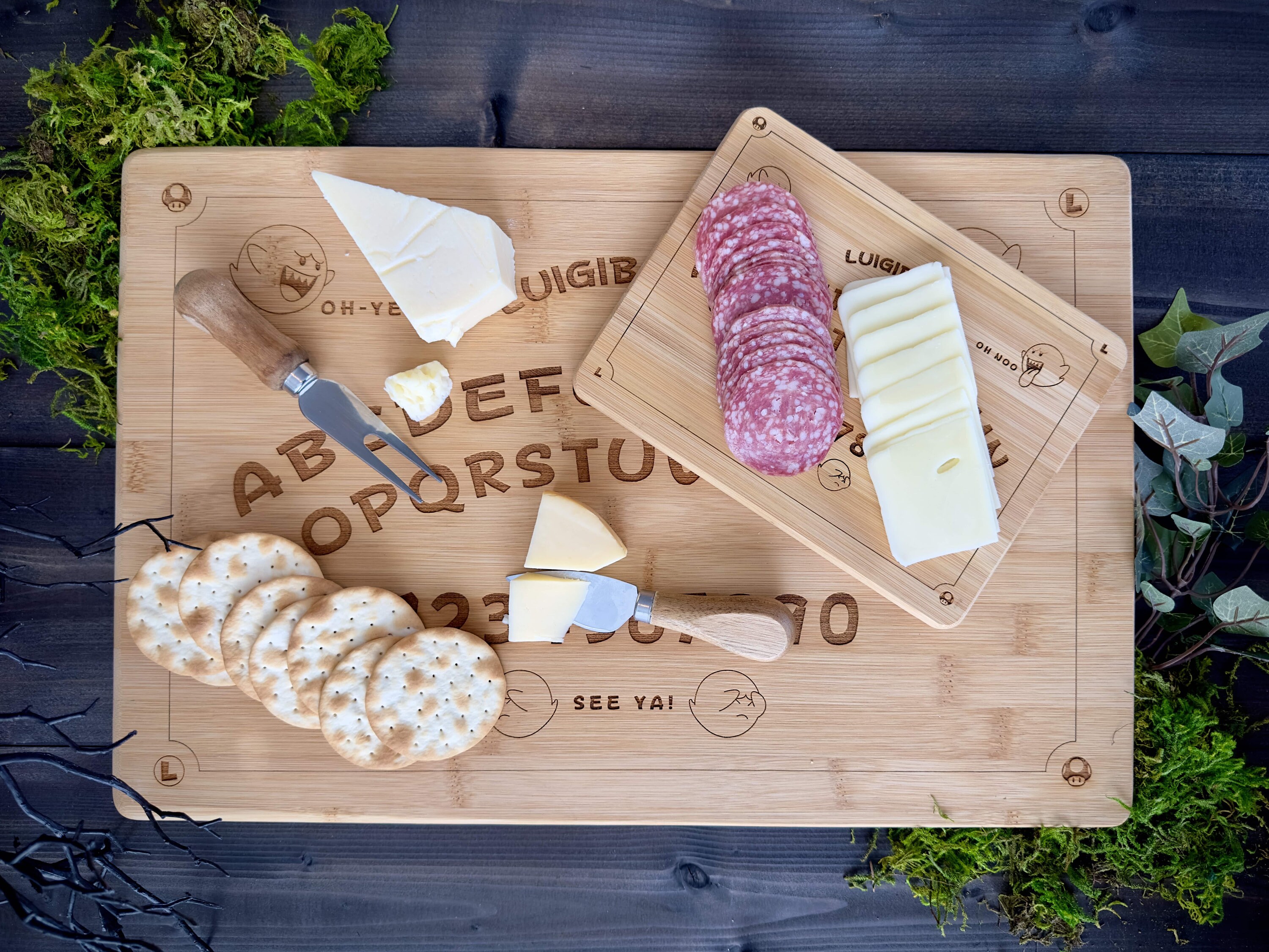 Luigiboard Quija Bamboo Cutting Board Charcuterie Board - Etsy