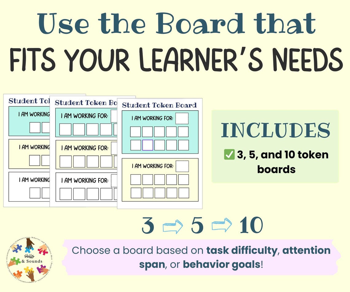 Bilingual Token Board for Kids | Printable ABA Behavior Chart | Speech ...