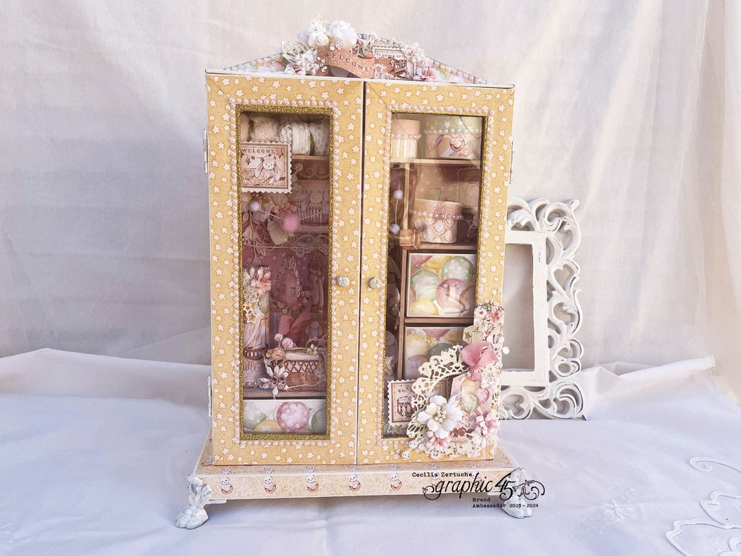 Mini Album Tutorial, Graphic 45 Little One. Baby Album and Armoire, PDF Tutorial With Videos - Etsy