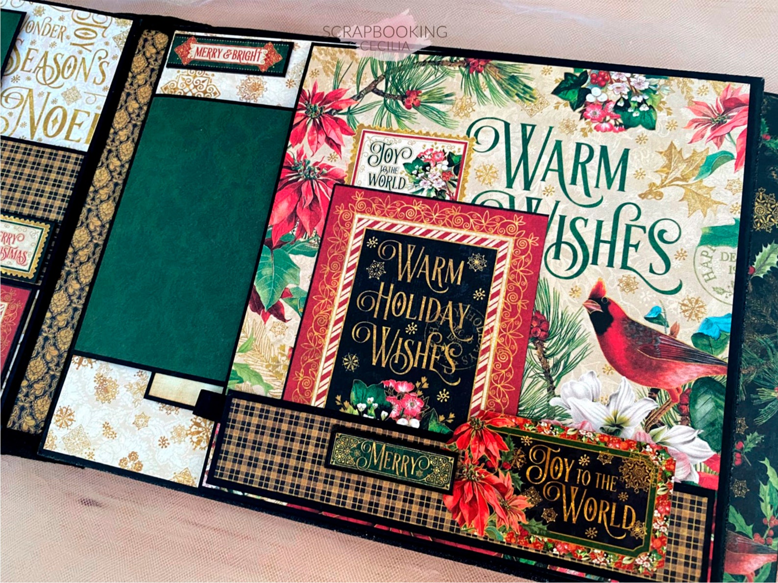 Christmas Mini-album Tutorial Warm Wishes by Graphic 45 Video Tutorial ...