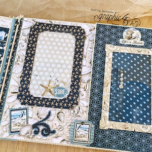 The Beach is Calling | Graphic 45. Beach Themed Album Tutorial. Summer ...