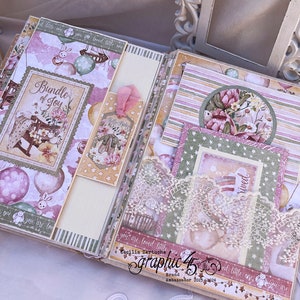 Mini Album Tutorial, Graphic 45 Little One. Baby Album and Armoire, PDF Tutorial With Videos - Etsy