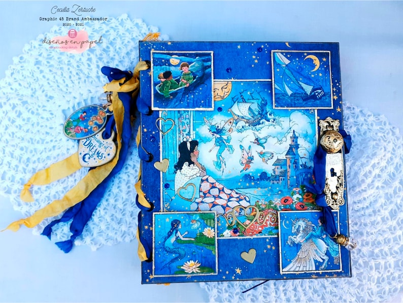 Mini-album Tutorial Graphic 45 Dreamland Album and Stand Set - Etsy