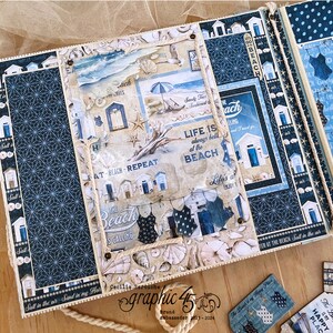 The Beach is Calling | Graphic 45. Beach Themed Album Tutorial. Summer ...