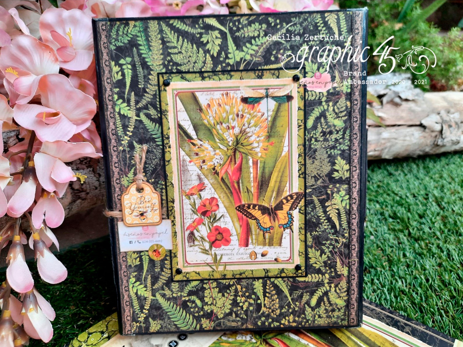 Mini Album Tutorial Graphic 45 Nature Notebook Photofolio - Etsy