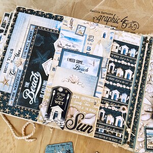 The Beach is Calling | Graphic 45. Beach Themed Album Tutorial. Summer ...