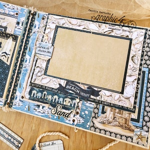 The Beach is Calling | Graphic 45. Beach Themed Album Tutorial. Summer ...