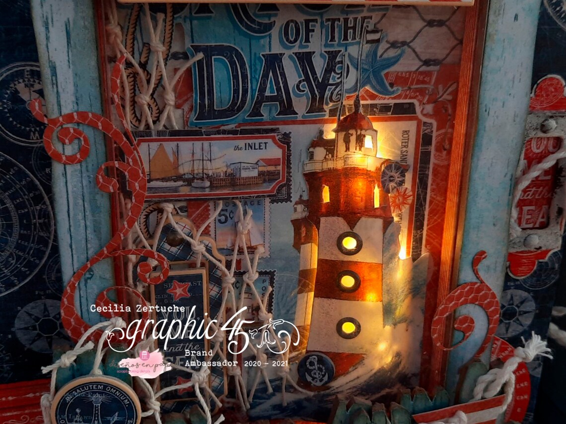 Mini-album Tutorial Graphic 45 Catch of the Day - Etsy