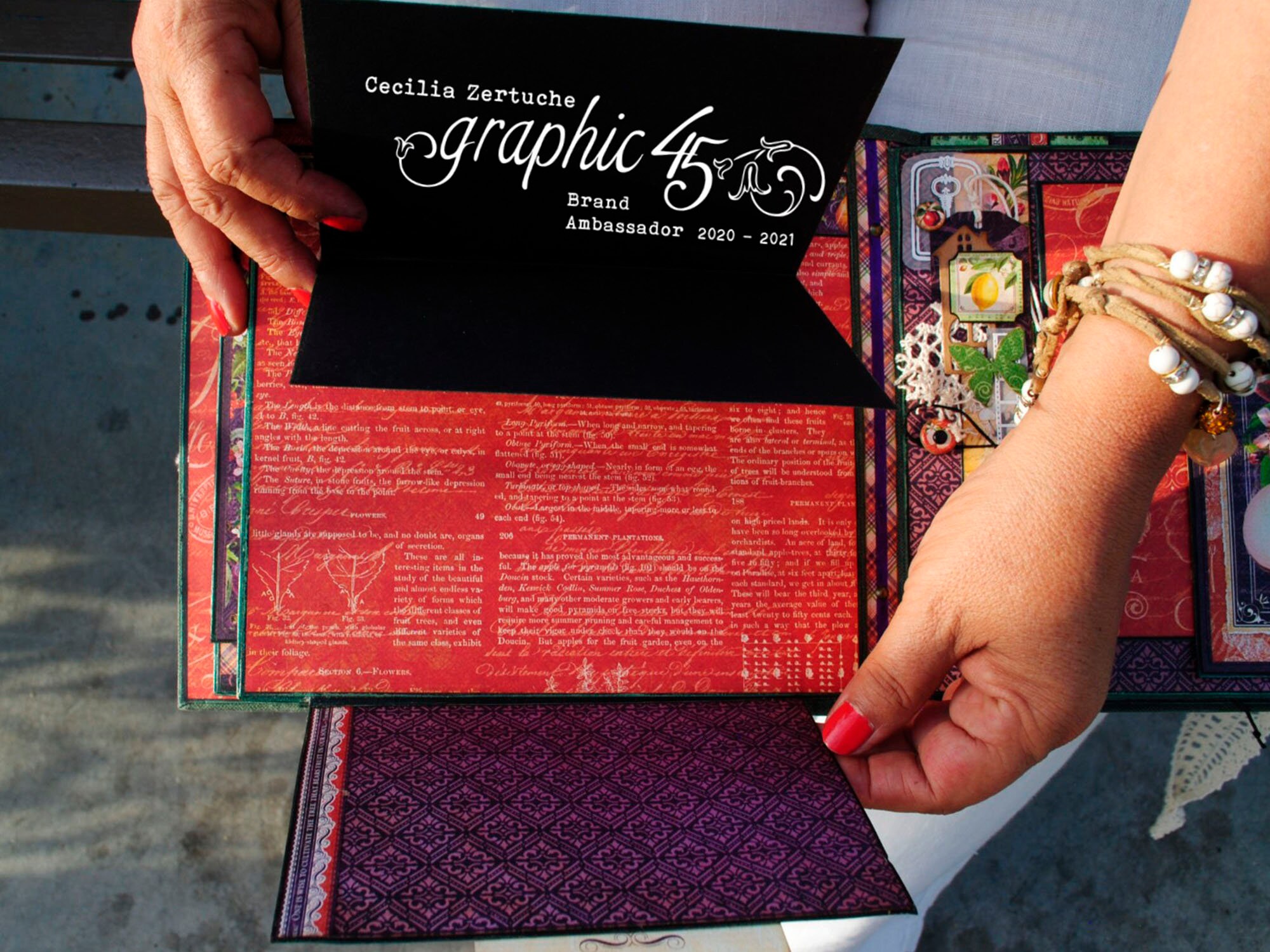 Mini Album Tutorial, Graphic 45, Fruit & Flora Album and Shop ...