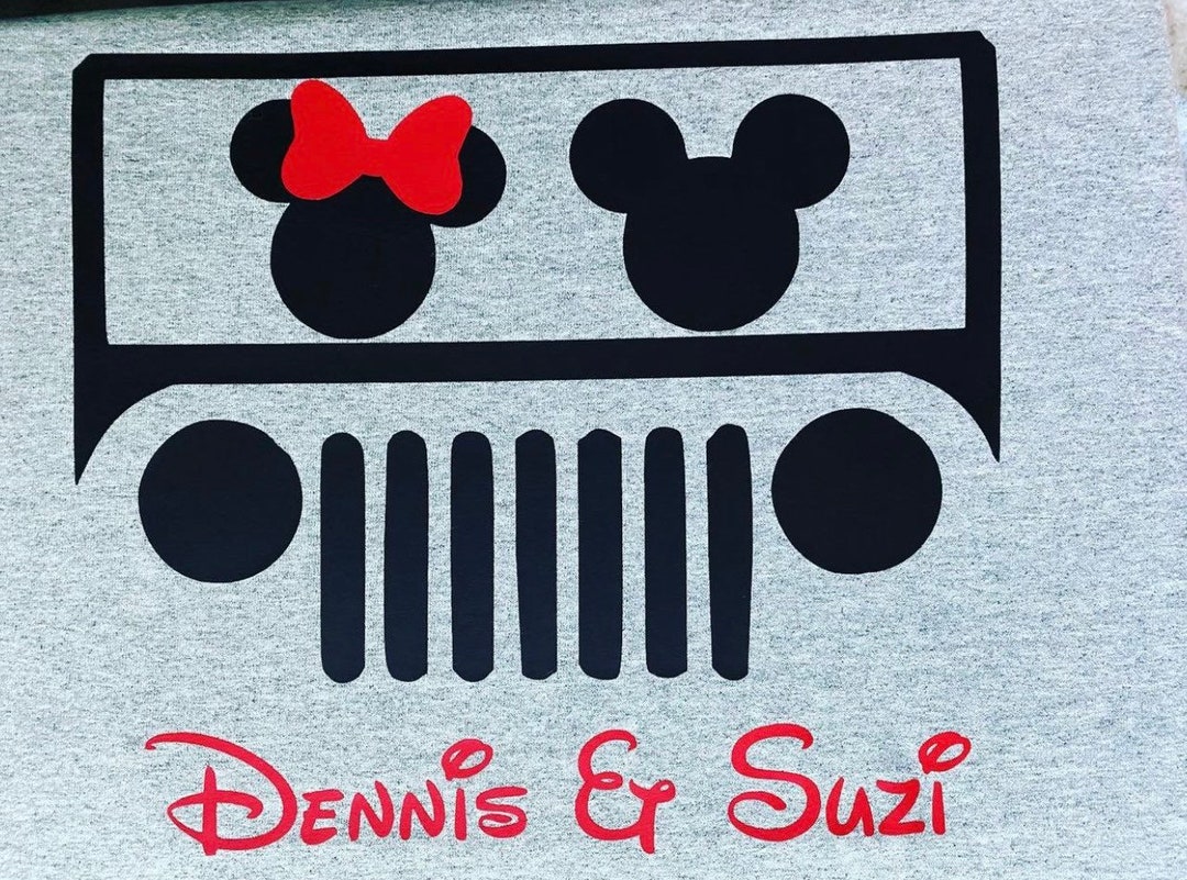 Jeep Life Mickey & Minnie T-shirt S,M,L,XL - Etsy