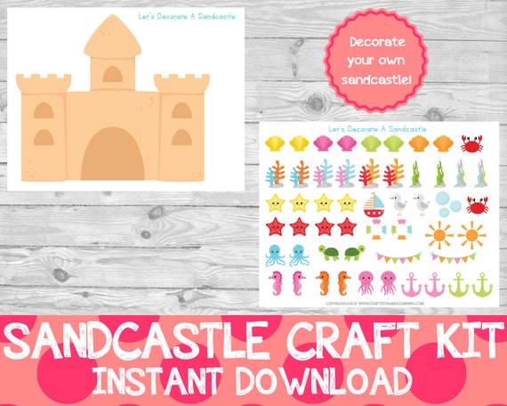 Sandcastle Craft Kit Preschool Craft Kit Craft Kit | Etsy
