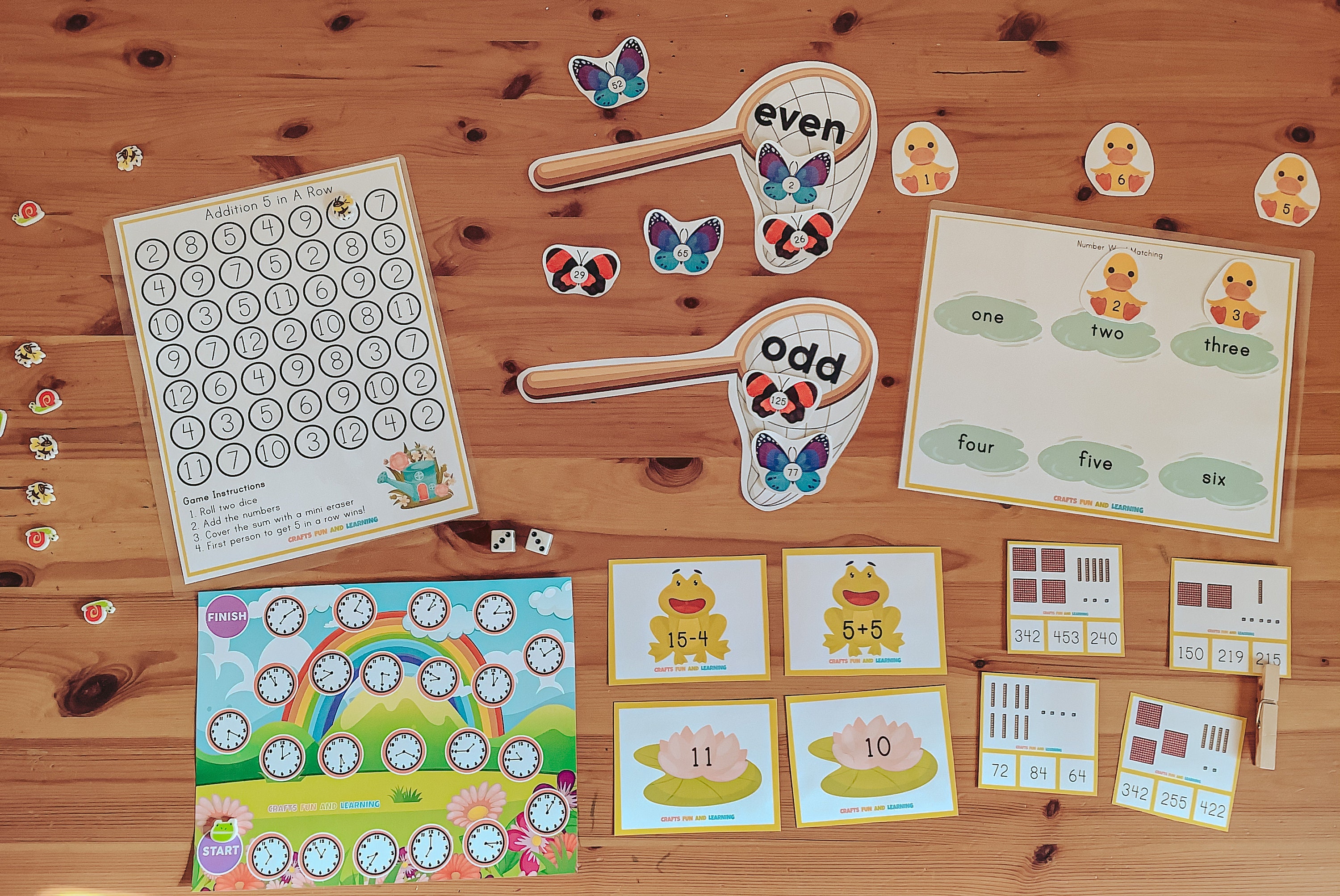 Spring First and Second Grade Learning Pack Math and Literacy - Etsy