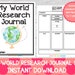 My World Research Journal Set, My Travel Field Journal, Travel Learning ...