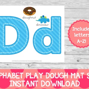 Alphabet Play Dough Mat Set ABC Play Dough Mats - Etsy