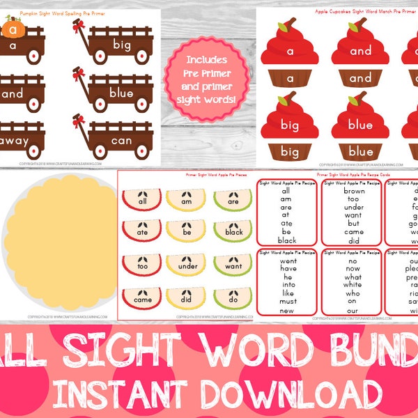 Sight Words - Etsy