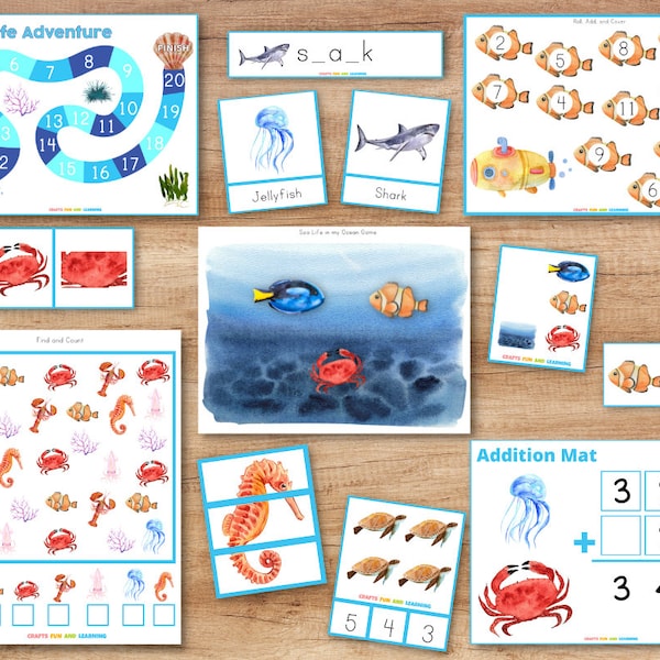 Ocean Preschool Unit - Etsy