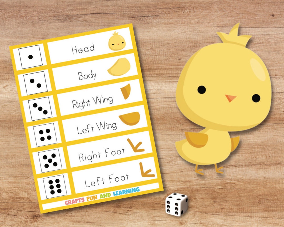 Roll A Chick Game - Etsy