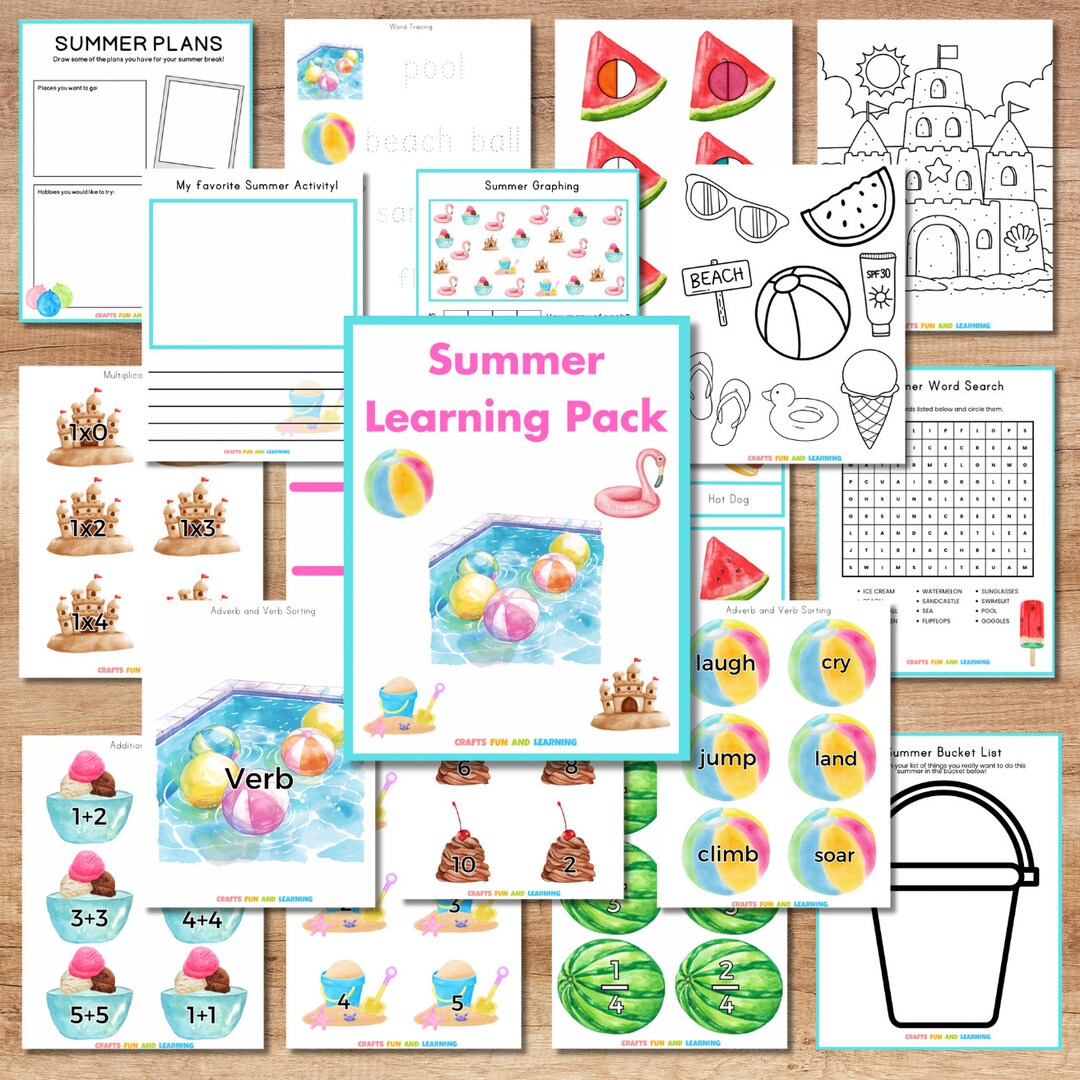 Summer Learning Pack - Etsy