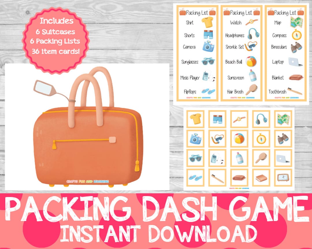 Packing Dash Game - Etsy