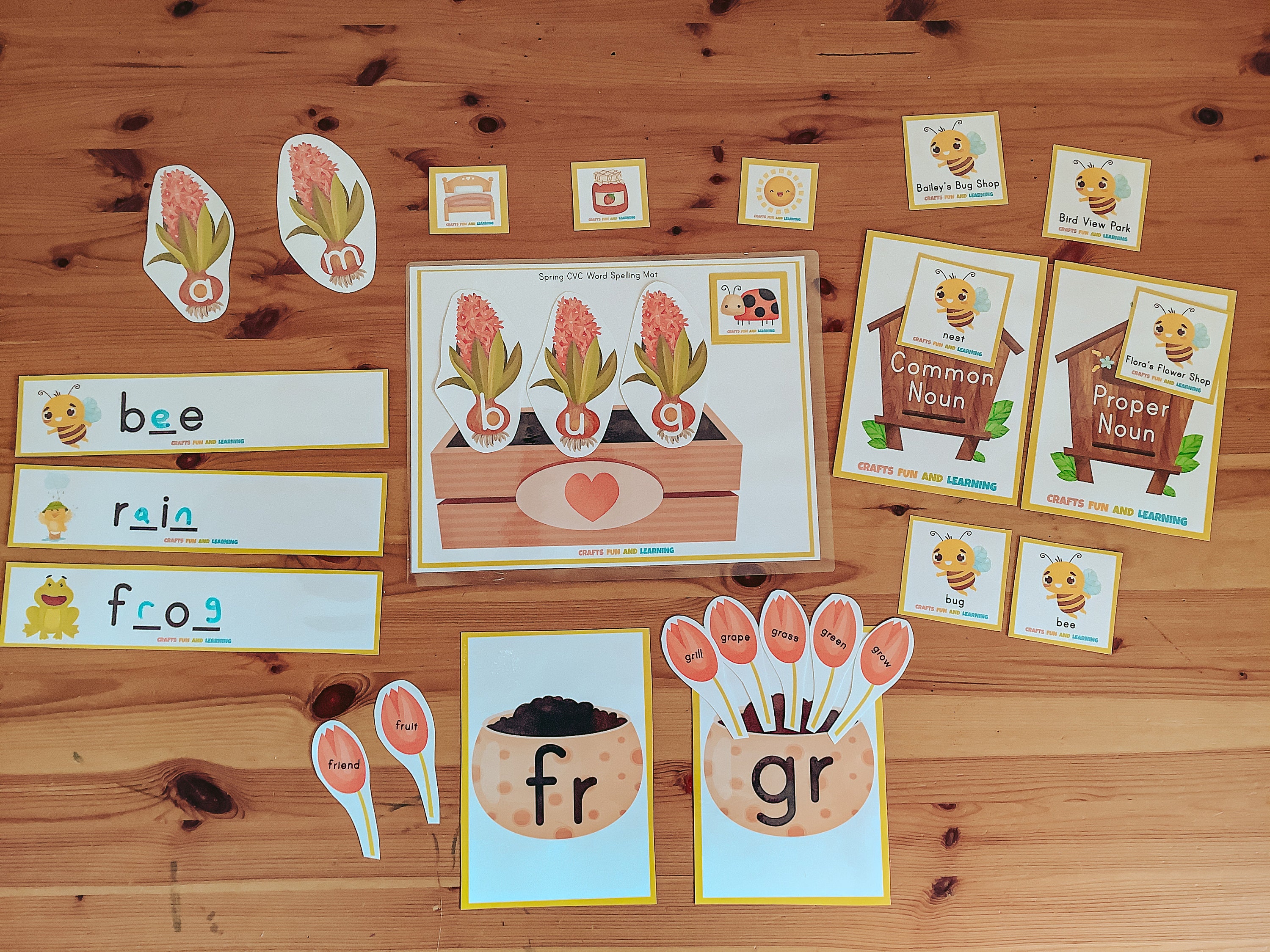 Spring First and Second Grade Learning Pack Math and Literacy - Etsy