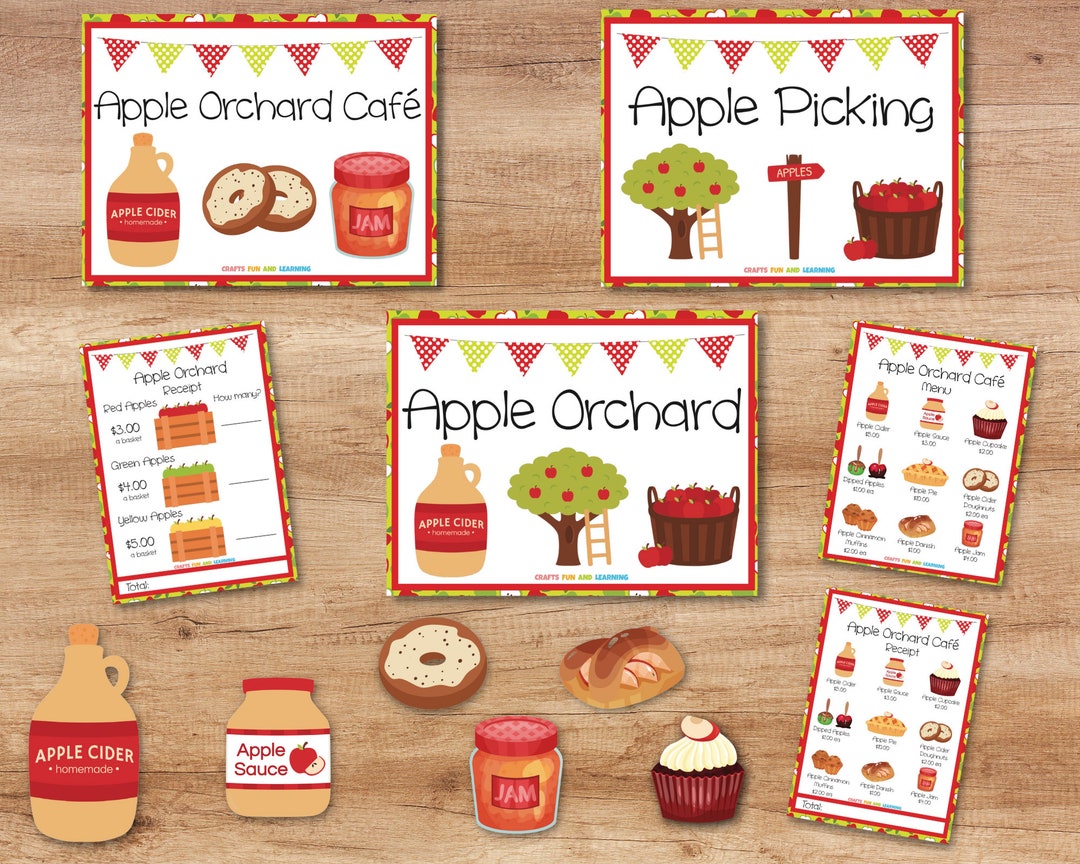 Apple Orchard Pretend Kit, Pretend Apple Orchard, Dramatic Play Set - Etsy