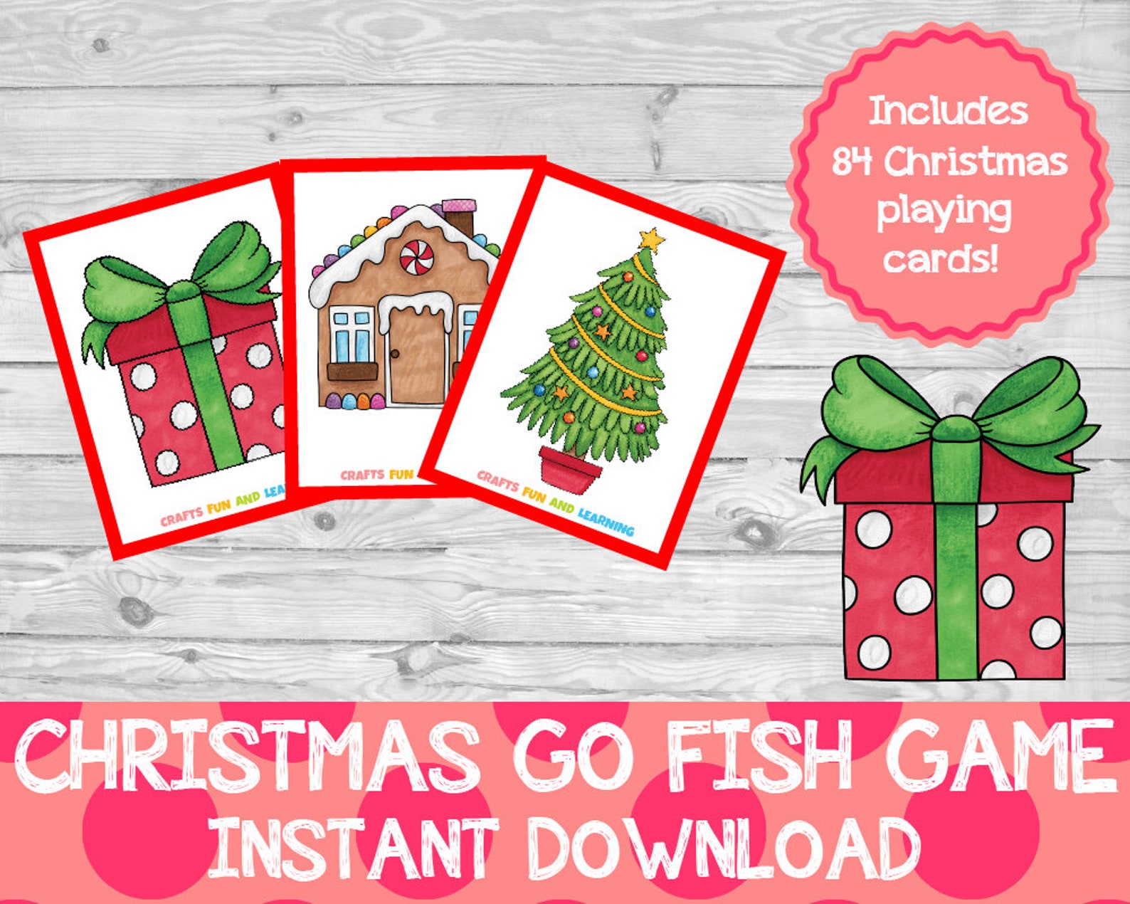 Christmas Go Fish Game - Etsy