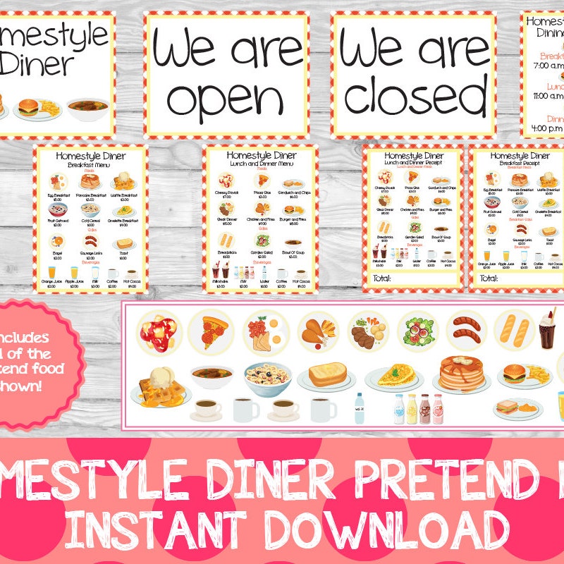 Dramatic Play Food - Etsy