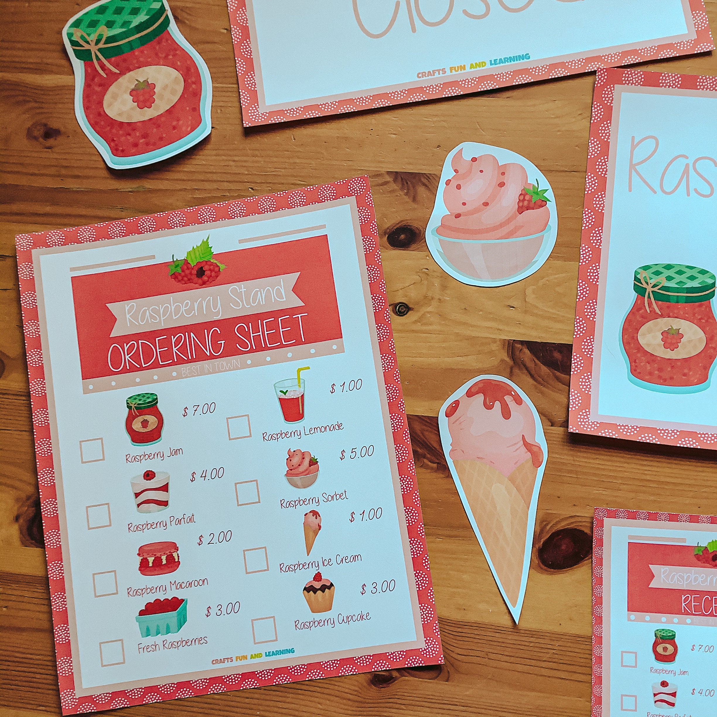 Raspberry Stand Pretend Kit | Etsy