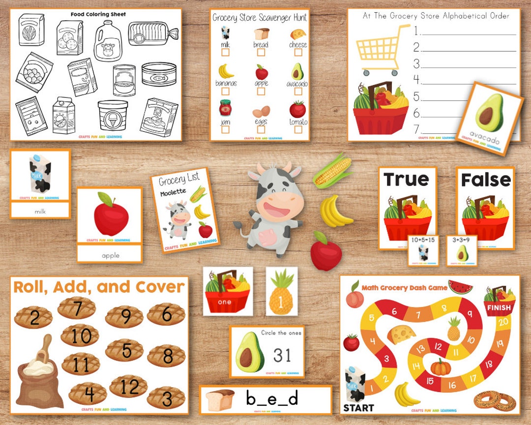 Fun With Food Learning Pack - Etsy