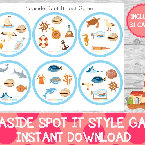 Spring Spot It Style Game Spring Matching Gamefind the - Etsy