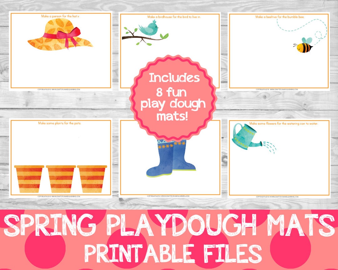 Spring Playdough Mats, Preschool Printables, Playdough Mats, Learning ...