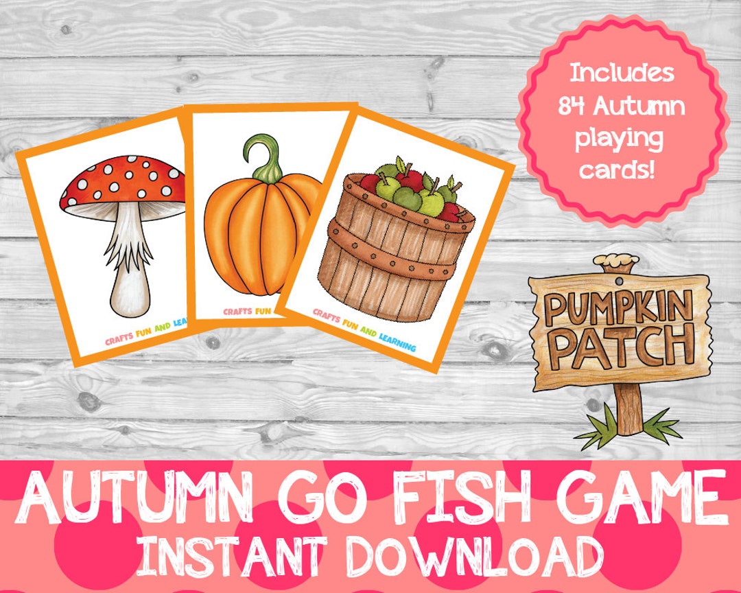 Autumn Go Fish Game - Etsy