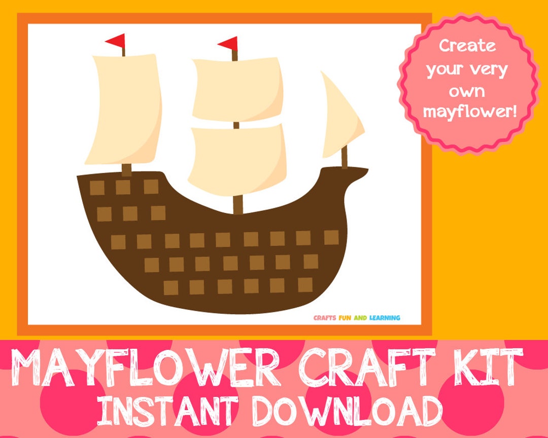 Mayflower Craft Kit, Thanksgiving Craft Kids - Etsy
