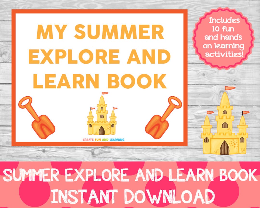 My Summer Explore and Learn Book PDF Version, Tot School and Preschool ...