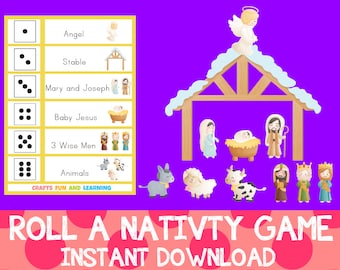 Roll a Nativity Game - Etsy