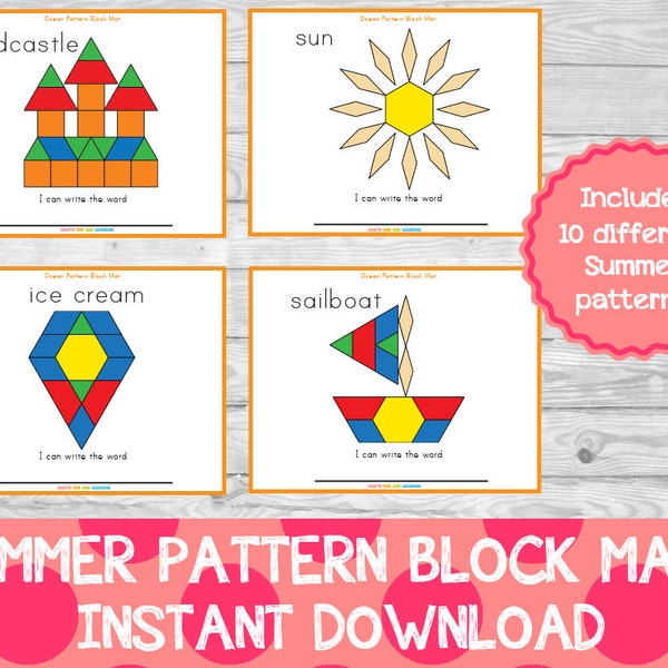 Pattern Blocks - Etsy