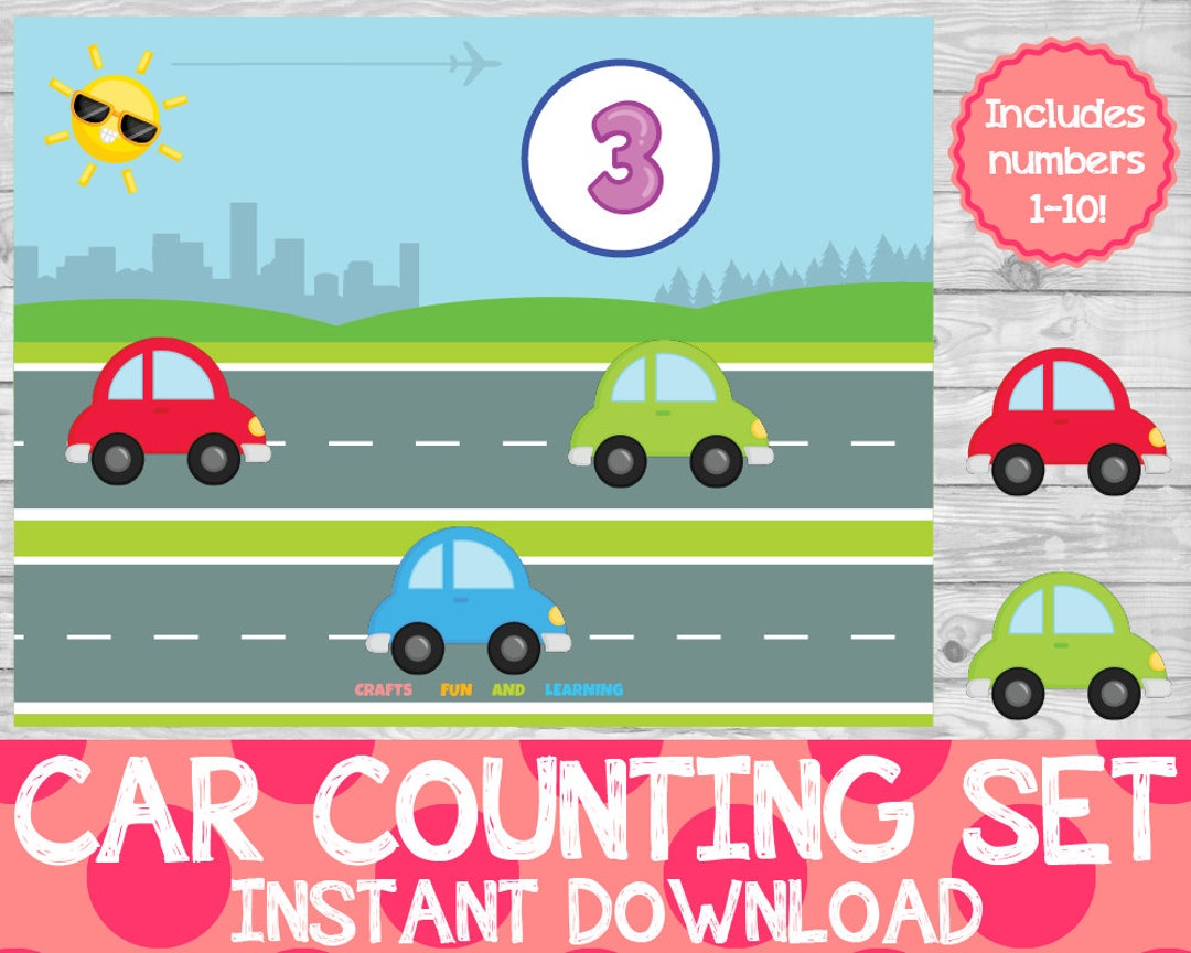 Car Counting Set - Etsy