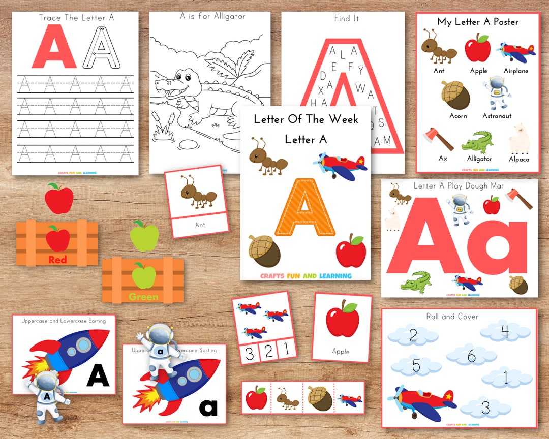 Letter A Preschool Pack - Etsy