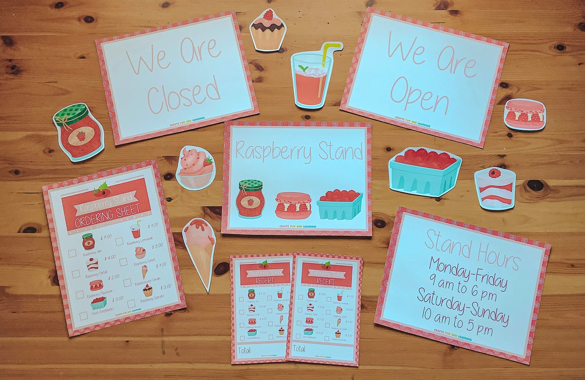 Raspberry Stand Pretend Kit | Etsy