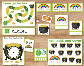St. Patrick's Day Preschool Pack, Preschool Pack, Learning Pack ...