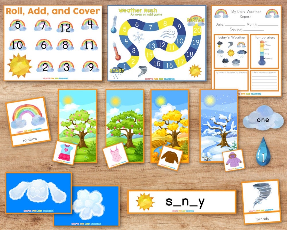 Weather Learning Pack | Etsy
