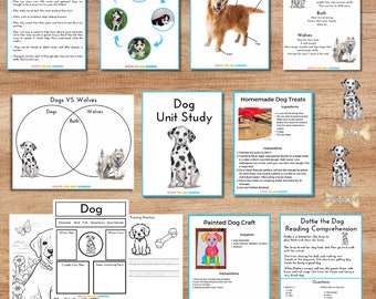 Dog Unit Study Grades 1-5 Science, Art, Writing, Reading & More for ...