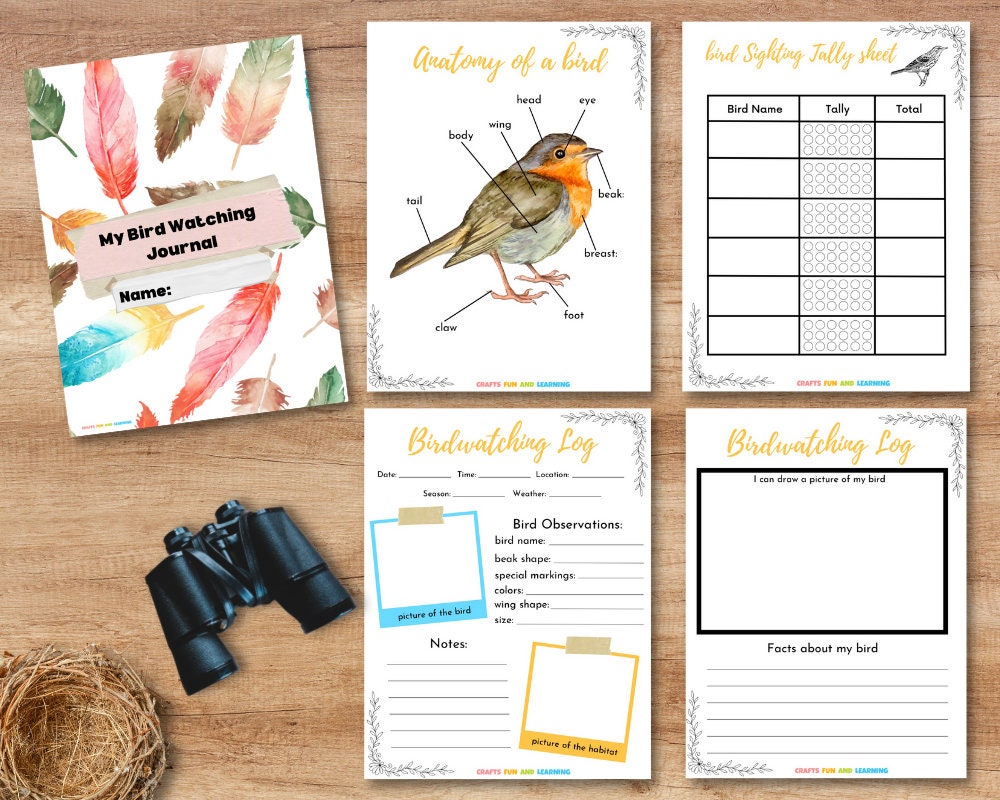Simple Bird Watching Journal for Kids - Etsy