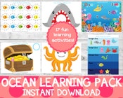 Ocean Habitat Busy Book Activity Printable Sea Life, Biome, Preschool ...