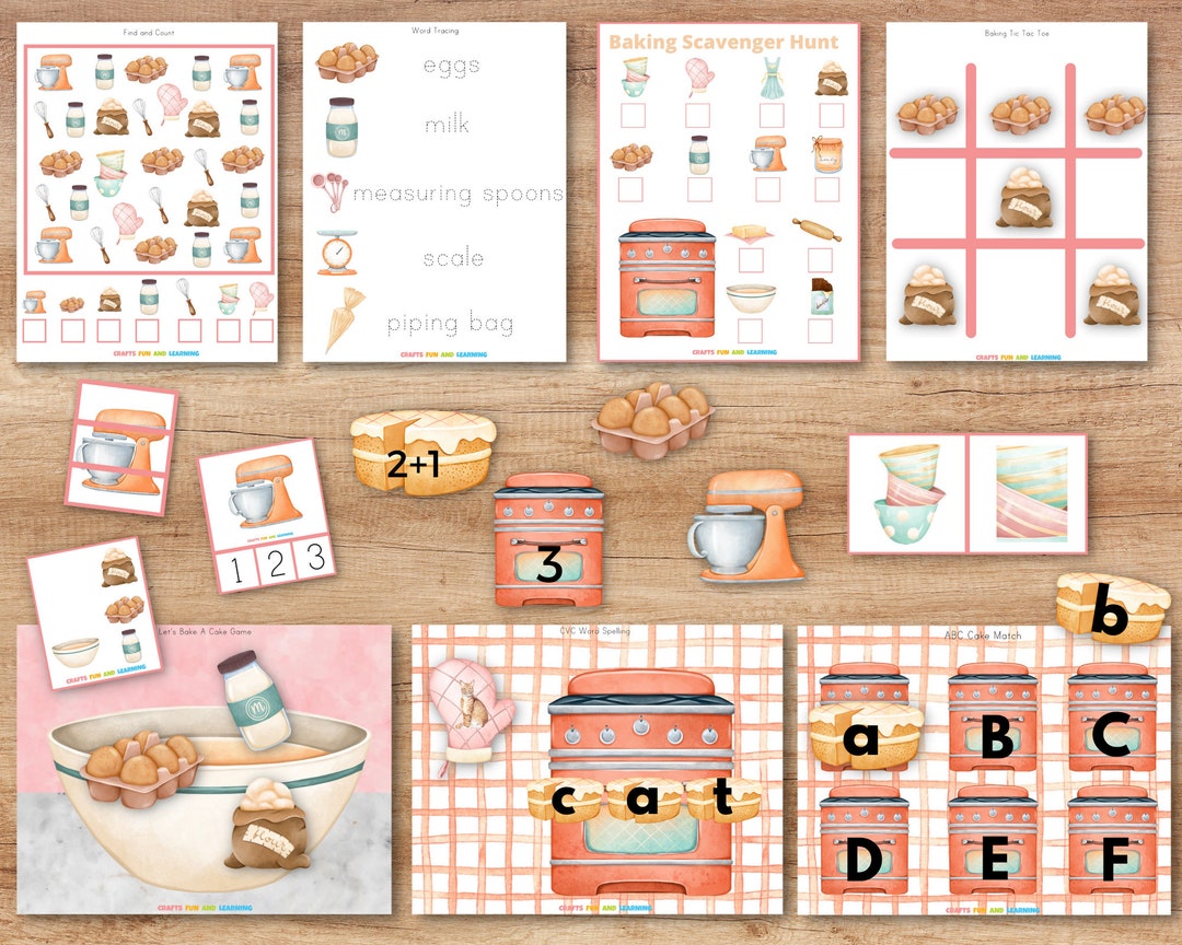 Let's Bake Learning Pack - Etsy