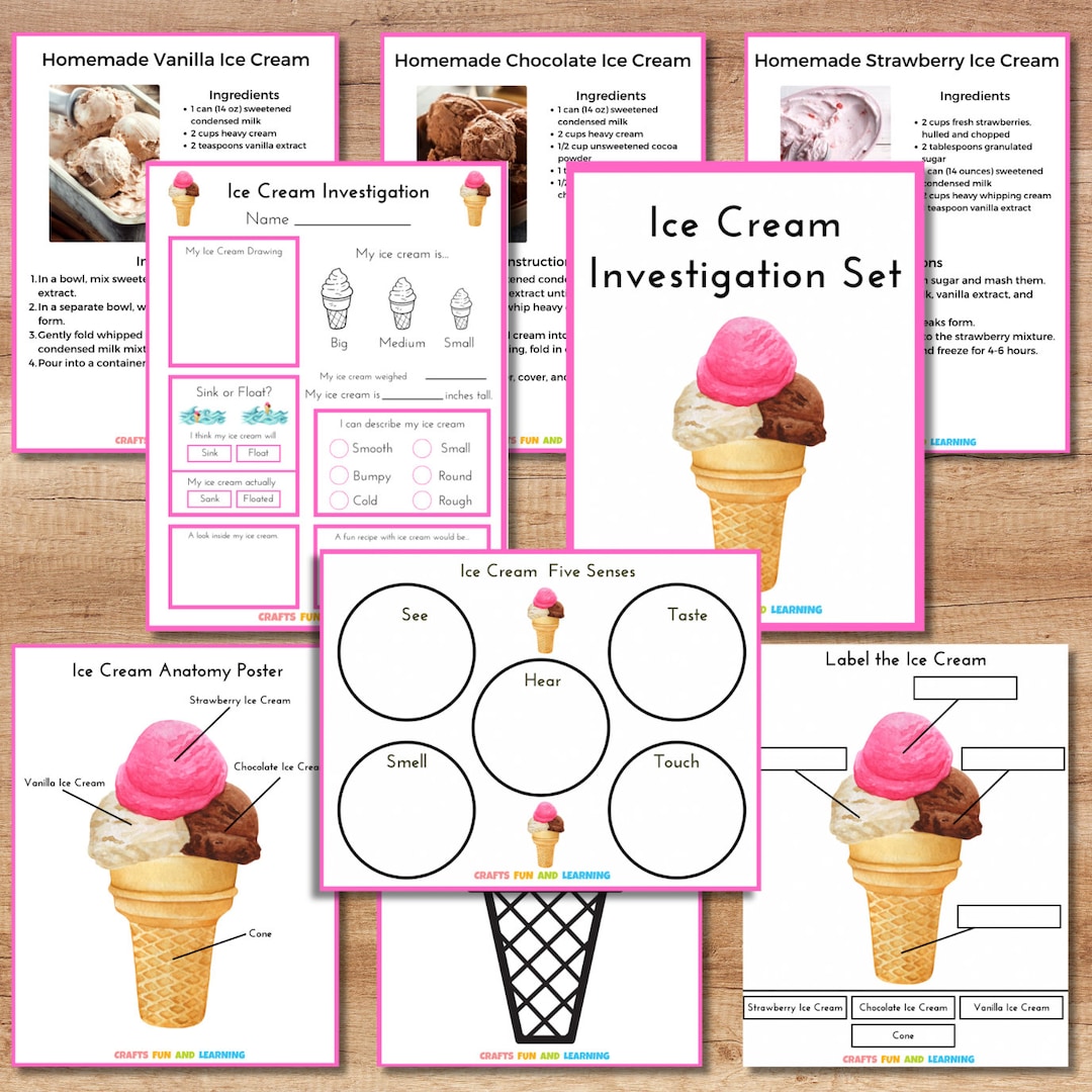 Ice Cream Investigation Set - Etsy